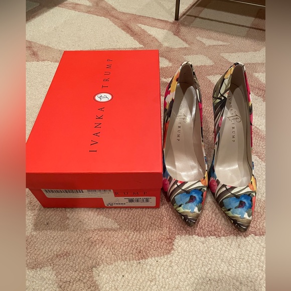 Ivanka Trump | Shoes | Brand New Ivanka Trump Floral Heels Us 6 | Poshmark